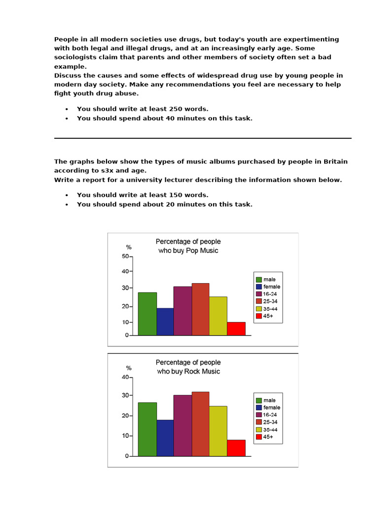 writing tasks 1 and 2-3 | PDF