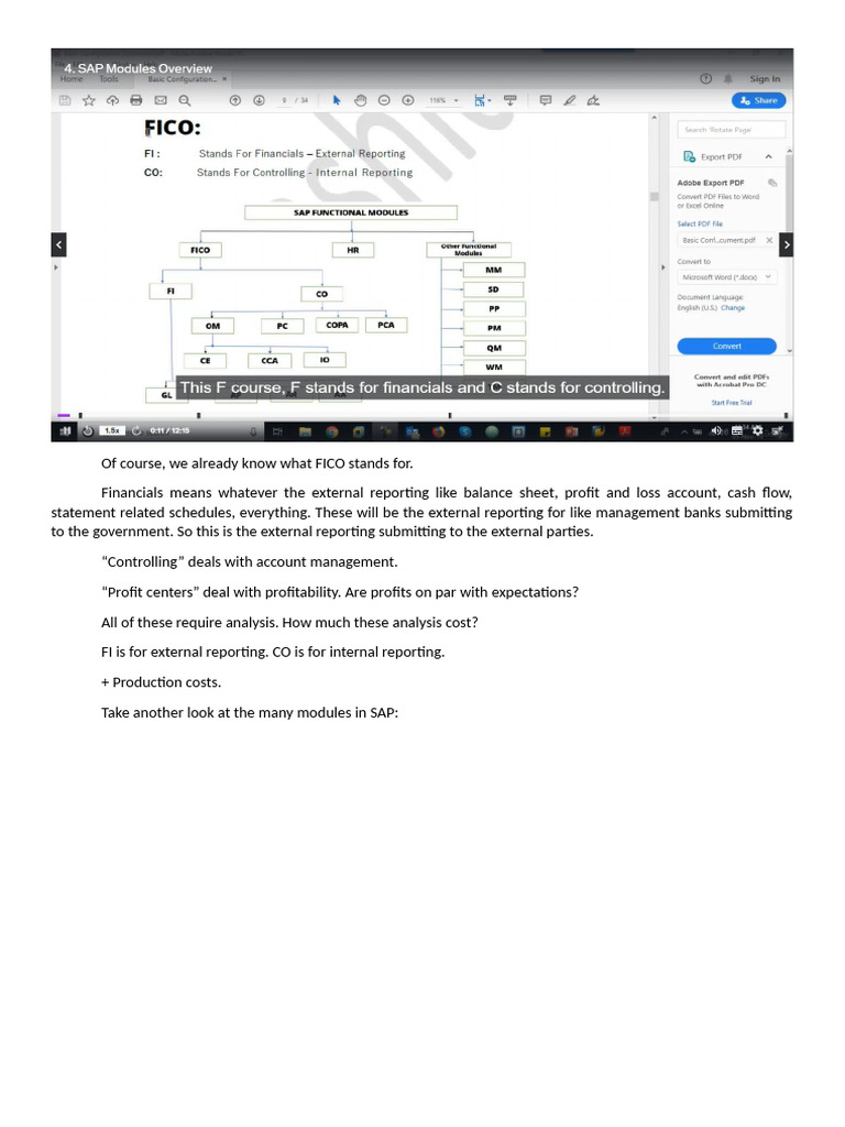 4. SAP Modules Overview | PDF