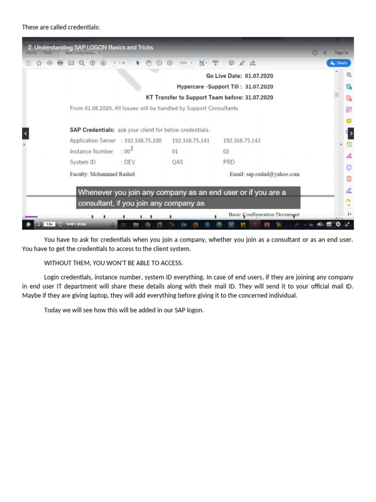 Understanding SAP LOGON Basics and Tricks | PDF | Login | System Software Understanding SAP LOGON Basics and Tricks | PDF | Login | System Software