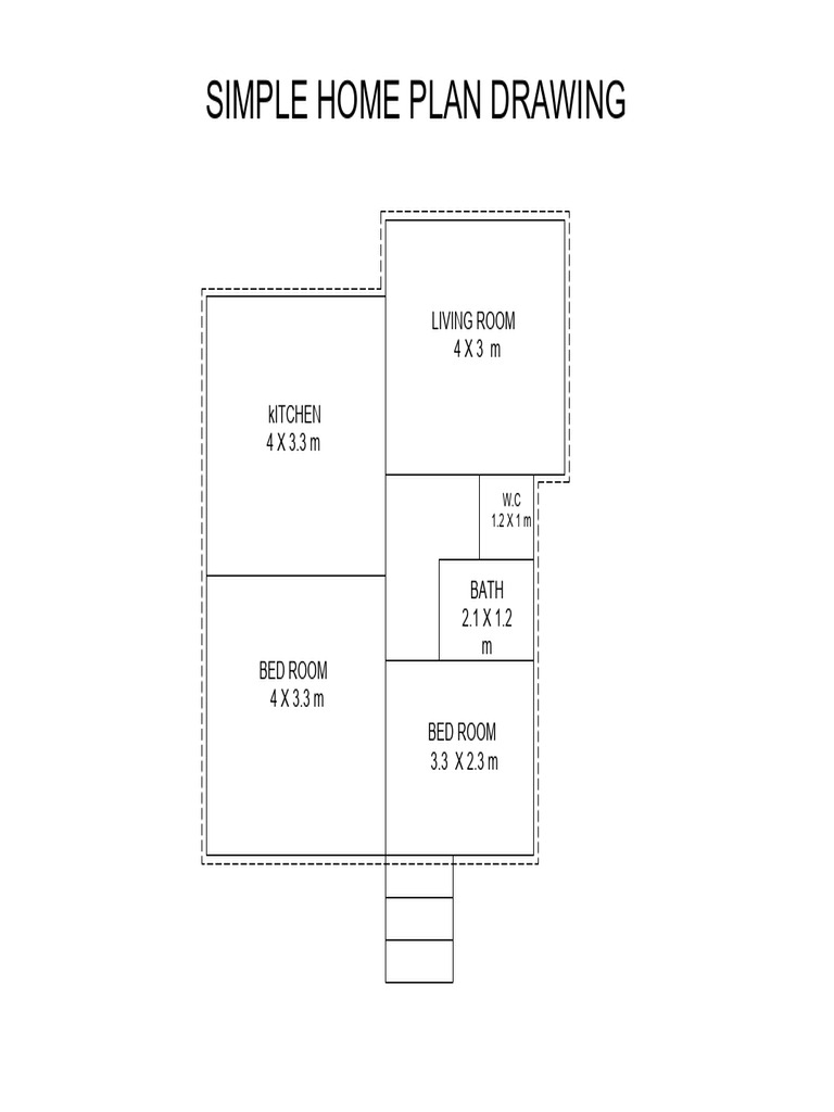 Simple Home Plan Drawing | PDF