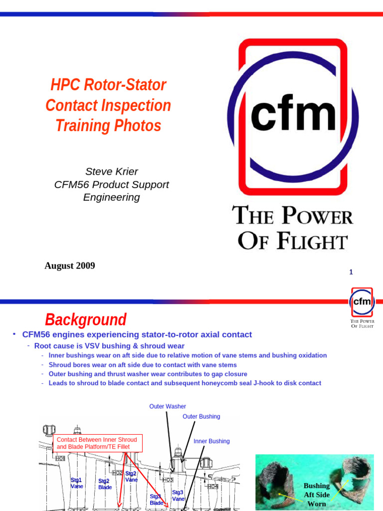 Rotor Stator Contact Inspection (Training Photos) | PDF | Manufactured ...
