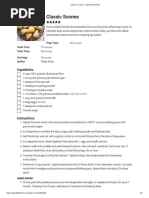 Master Scone Recipe by Sally | PDF | Cooking, Food & Wine | Home & Garden