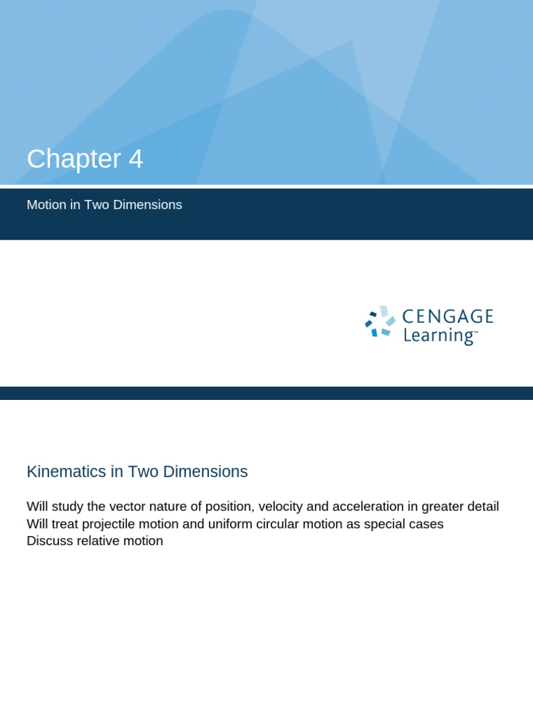 Chapter4 N | PDF | Acceleration | Kinematics