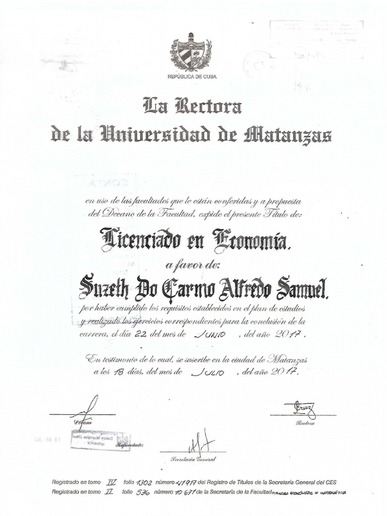 Certificado Autenticado | PDF