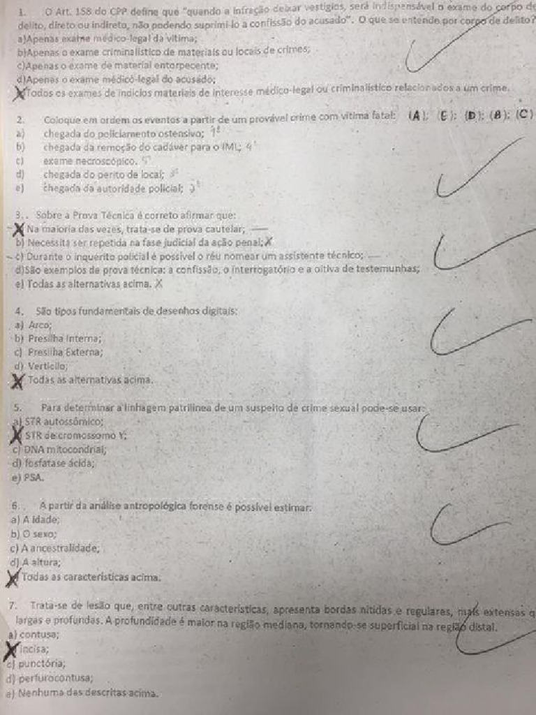 Prova Med Legal | PDF