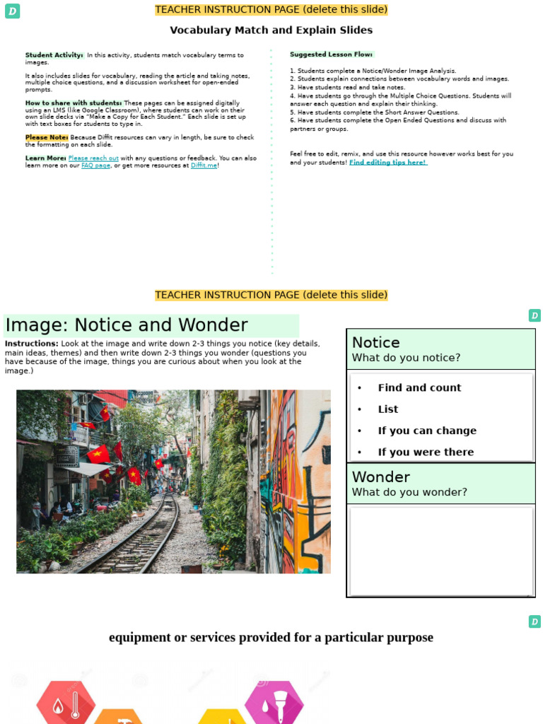 Places of Interest in My Community | PDF | Vocabulary | Human Communication