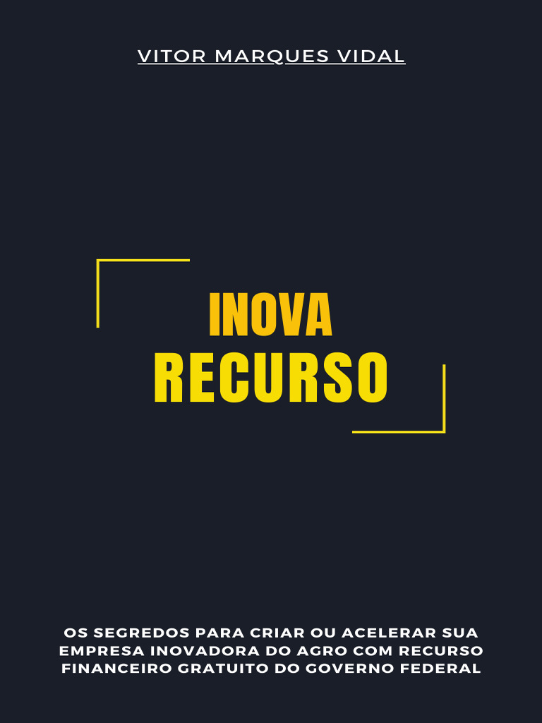 E-Book Inova Recurso 1 Versão | PDF | Inovação | Empreendedorismo