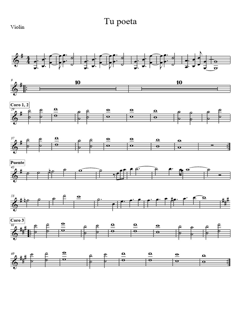 31 Tu poeta violin | PDF