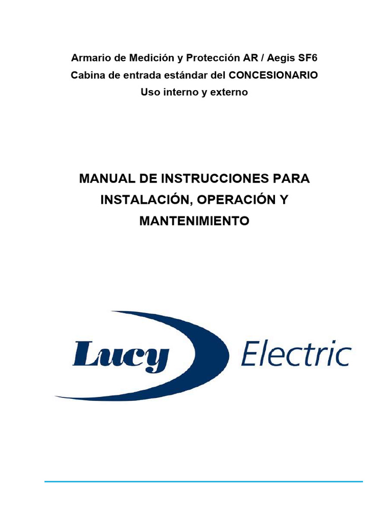 Manual de Instrucciones para Instalacion Operacion y Mantenimiento | PDF | Embalagem e rotulagem ...