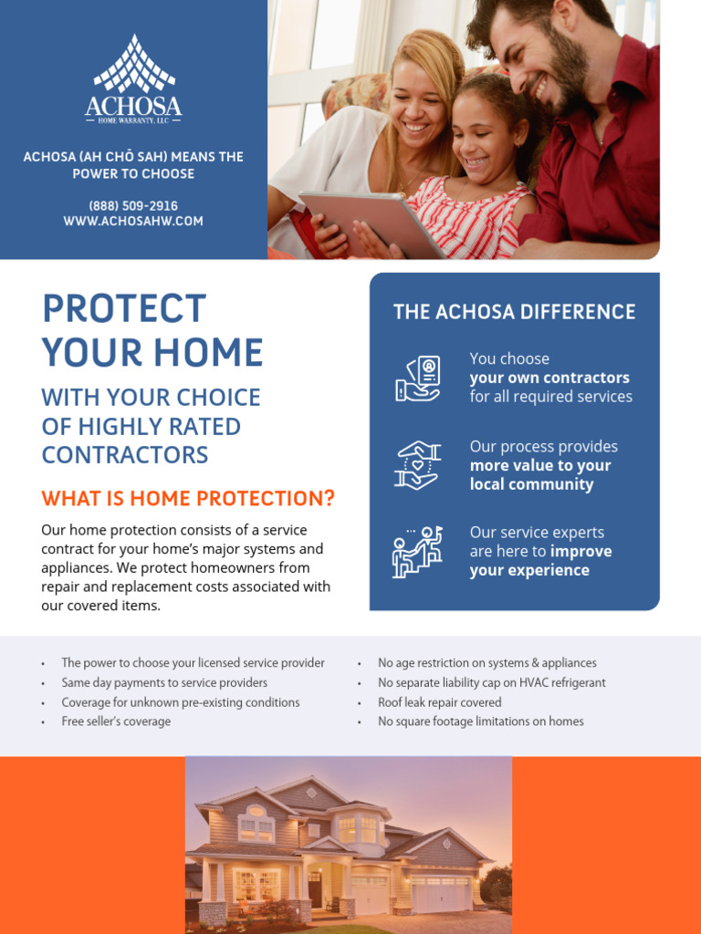 Home Protection Plans with Achosa | PDF | Duct (Flow) | Clothes Dryer