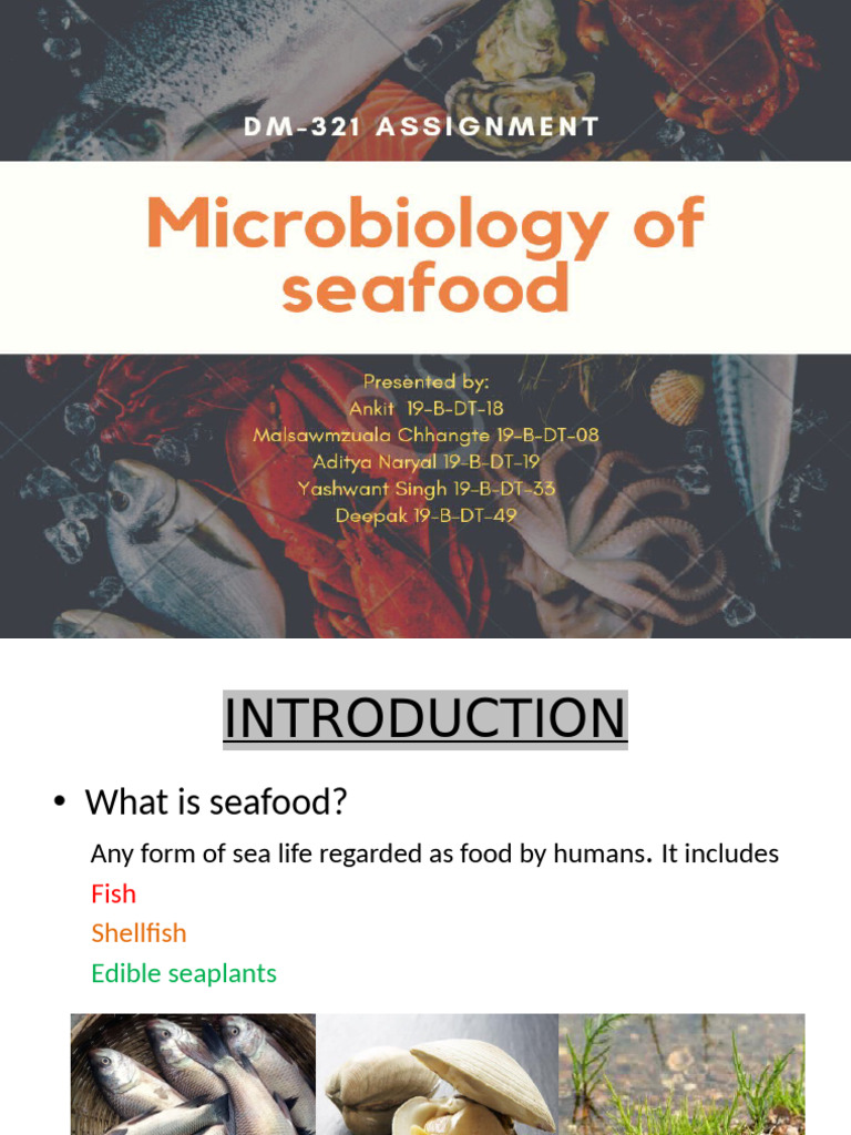 DM-321 Assignment, Group-7 (Seafood) | PDF | Decomposition | Seafood
