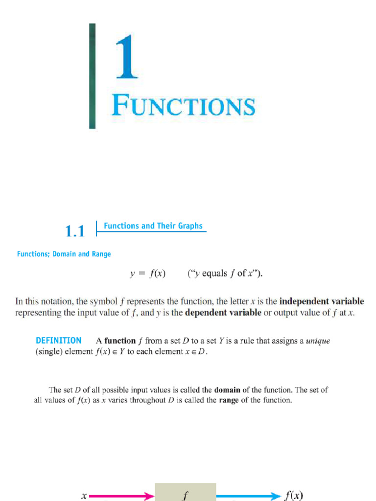 1 Chapter 1 Functions | PDF