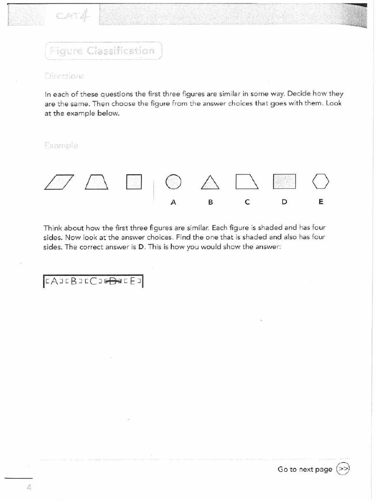 FREE SAMPLE CAT4 Paper Compressed | PDF