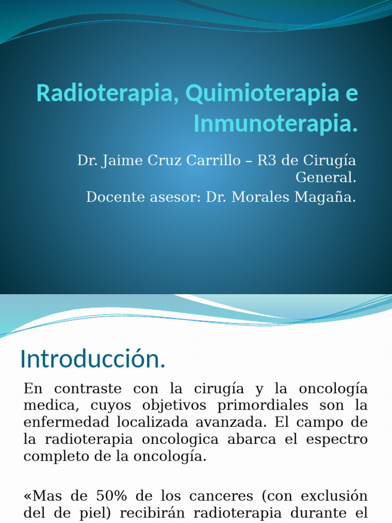 Radioterapia Tema | PDF | Cáncer | Terapia de radiación