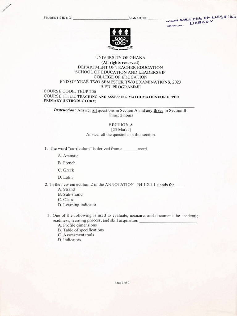 TEUP 206-TEACHING AND ASSESSING MATHEMATICS FOR UPPER 19-Dec-2023 20-24-56 | PDF