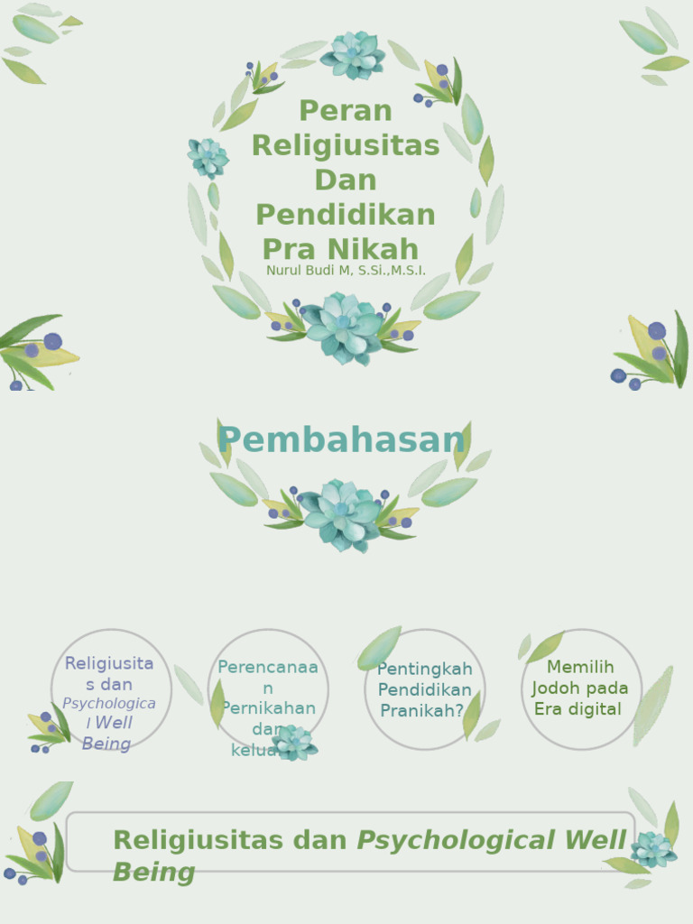 Religiusitas dan Pendidikan Pranikah | PDF
