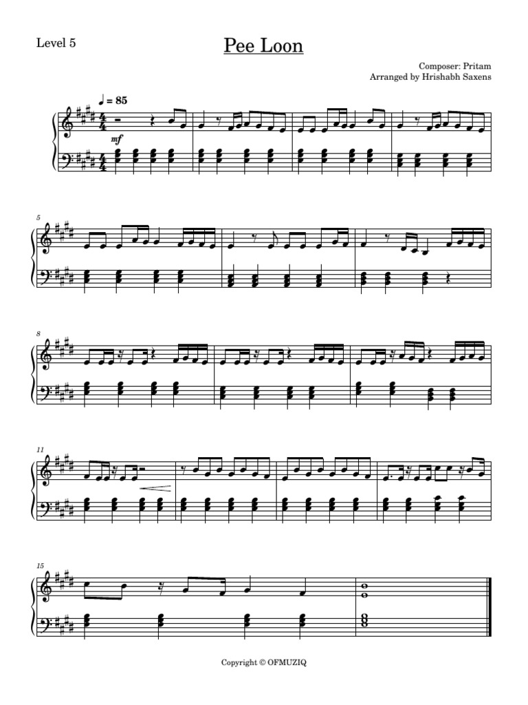 Level 5 Pee Loon | PDF