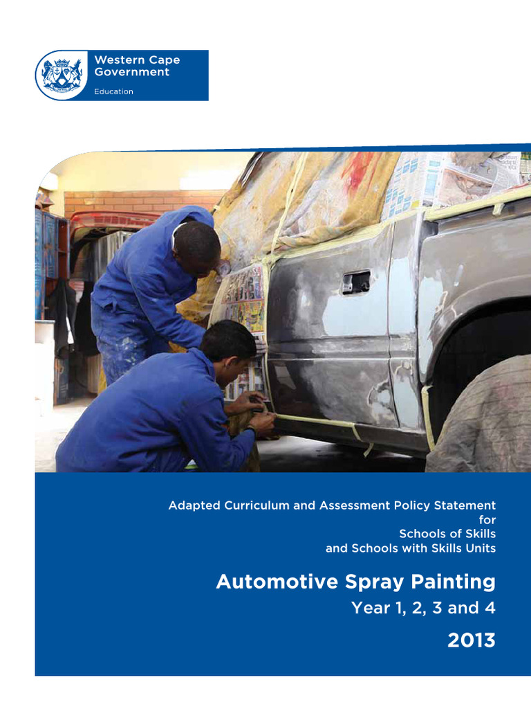 Automotive Spray Painting Curriculum Guide | PDF | Learning | Curriculum