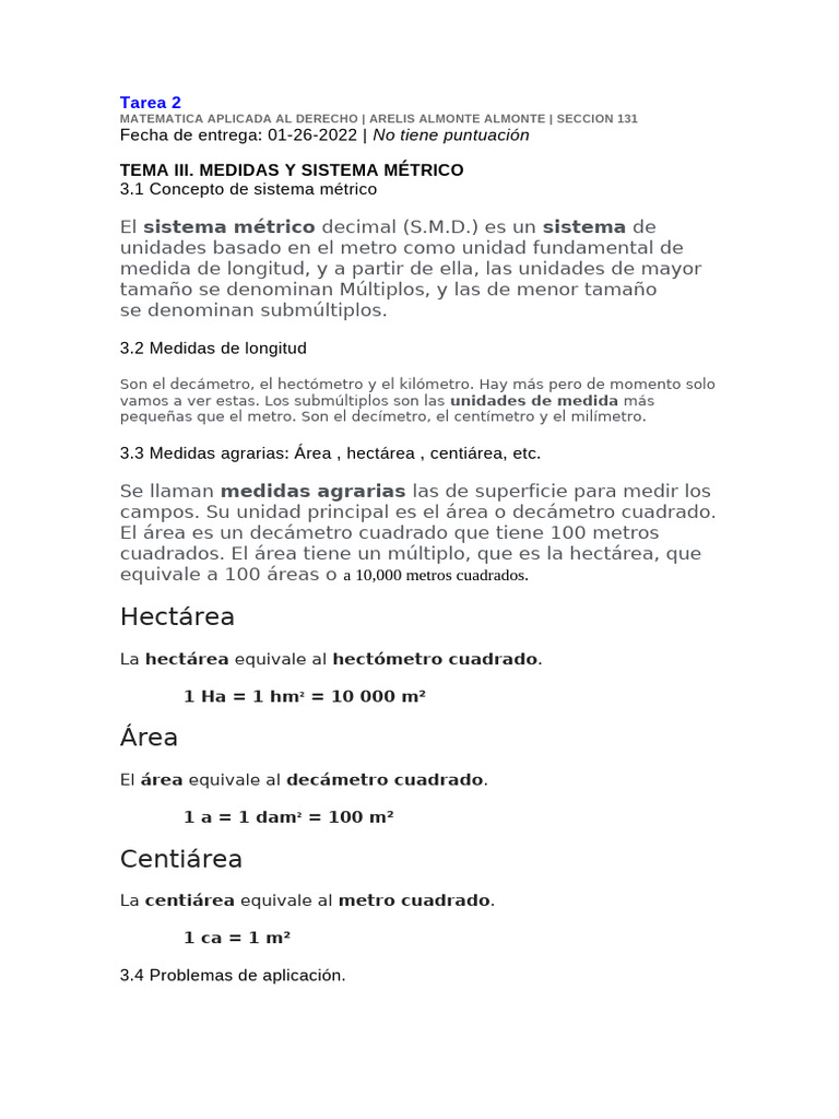 Medidas y Sistema Metrico | PDF | Informática | Tecnología