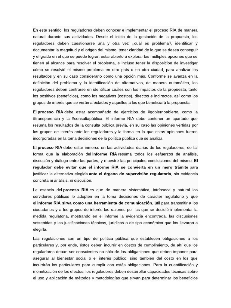 proceso de RIA | PDF | Responsabilidad