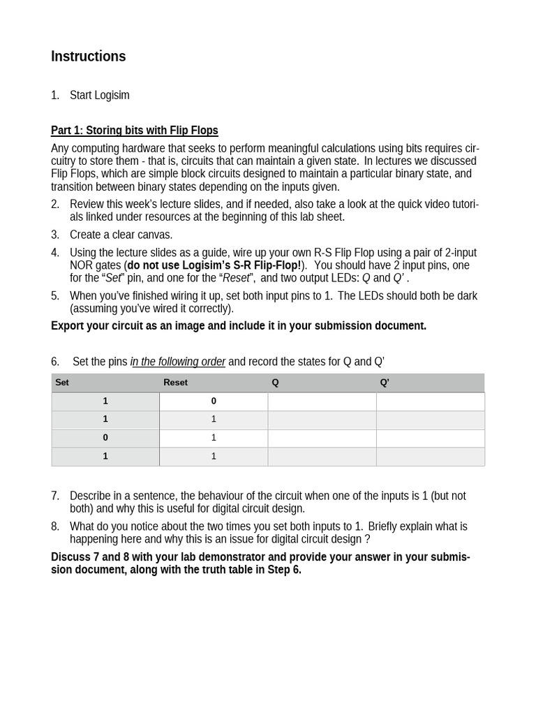 Lab 2 | PDF | Computer Science | Electronic Circuits