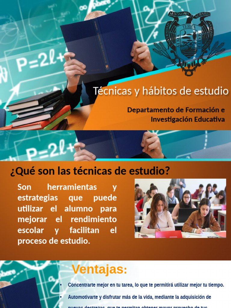 7. Técnicas y Hábitos de Estudio 2019 | PDF | Aprendizaje | Habilidades de estudio