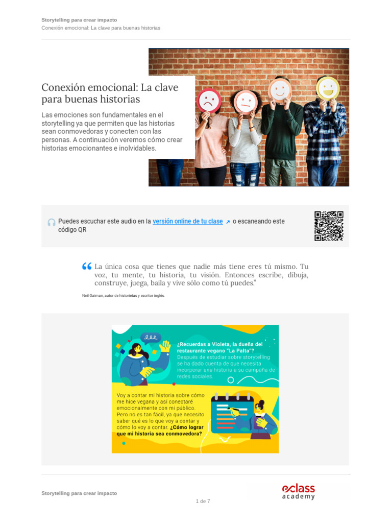 Storytelling para Crear Impacto Conexion Emocional La Clave para Buenas ...