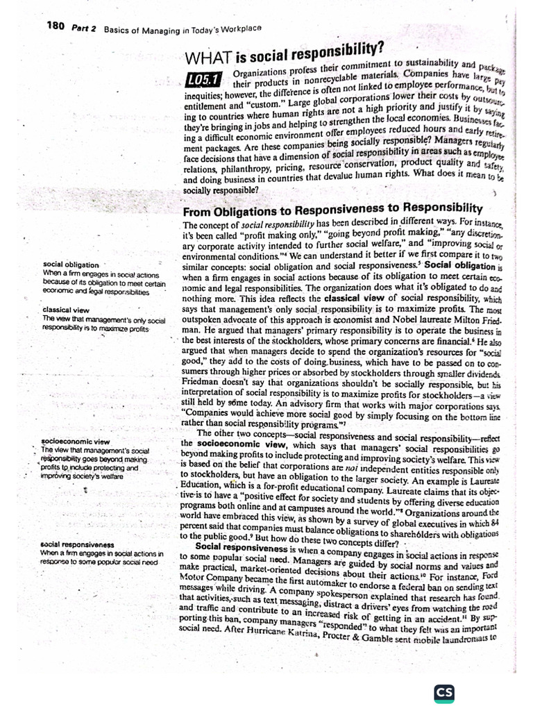 Socially Concious Management | PDF