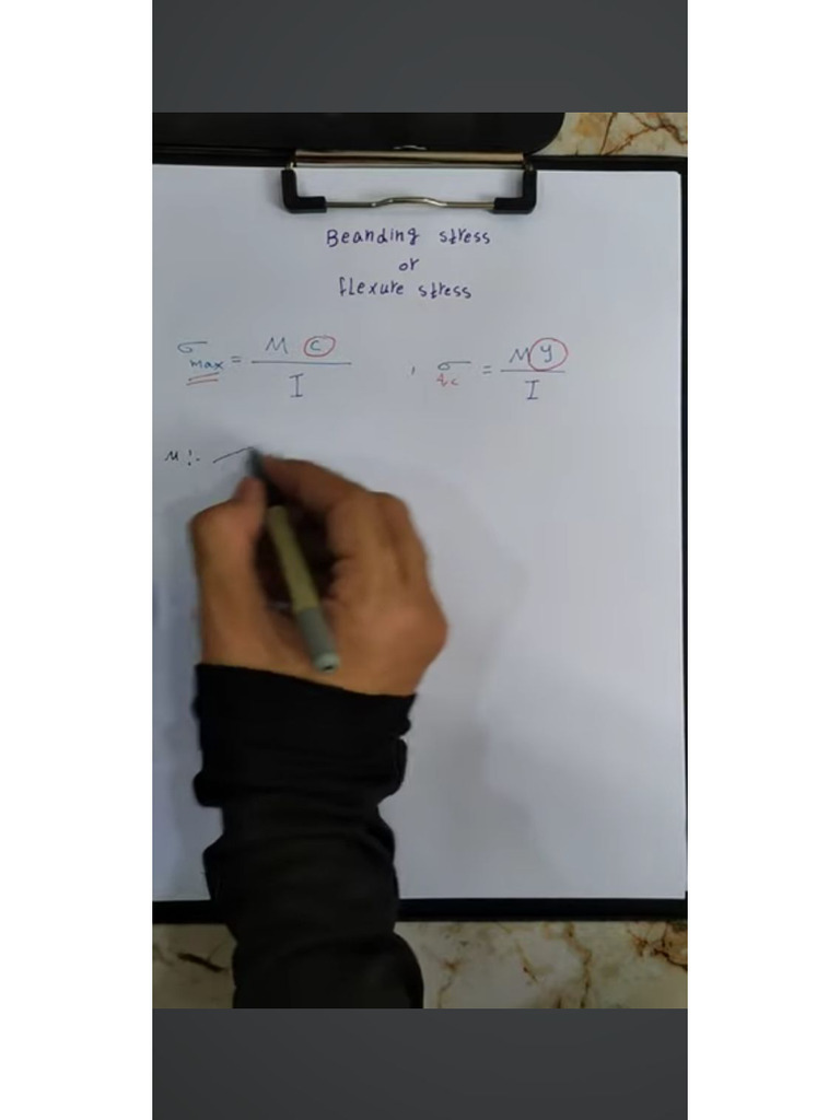 ملخص فصل رابع Simple Bending Theory ميكانيك مواد | PDF