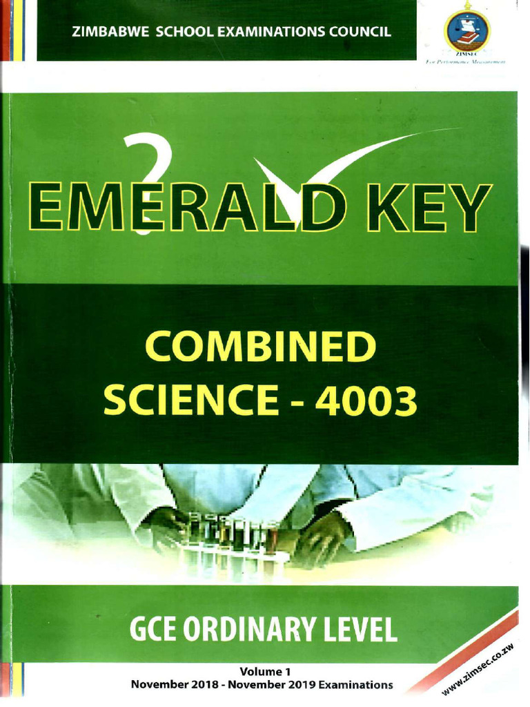 Combined Science Green Book (Emerald Key) 2018-2019-CgpLB | PDF