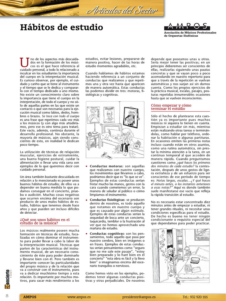 Habitos De Estudio Pdf Comportamiento
