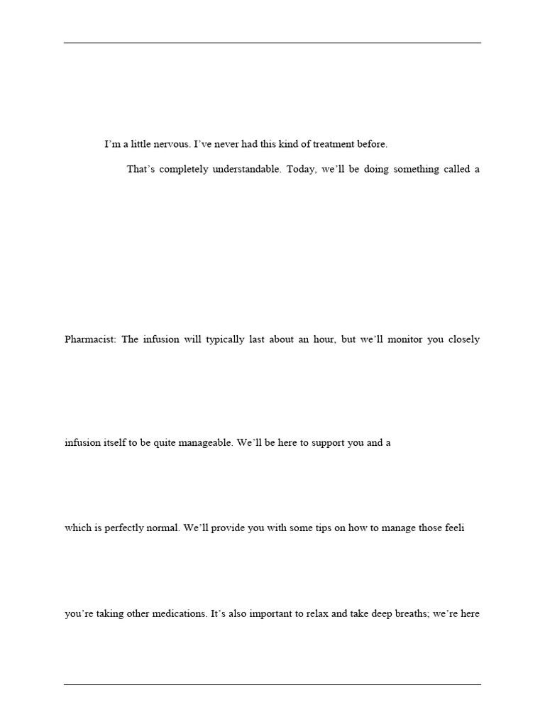 Chemotherapy Infusion Explained: Patient Guide | PDF | Intravenous ...