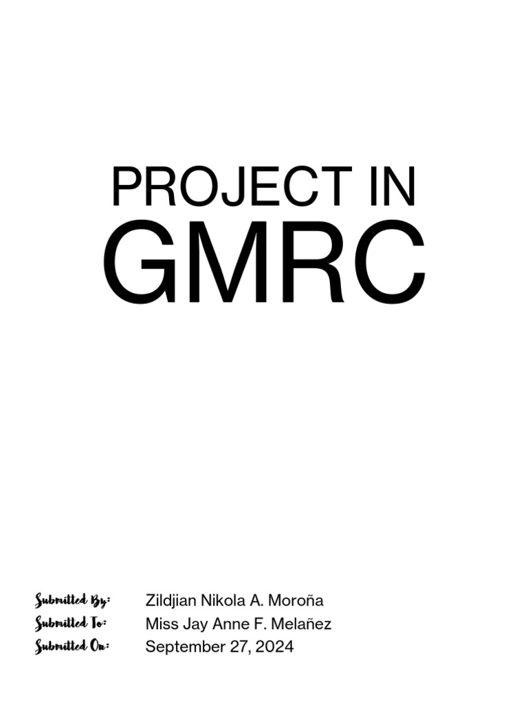 Grade 1 Project | PDF