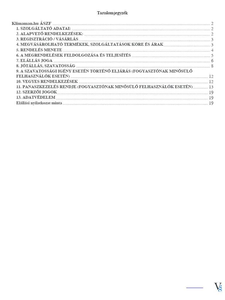 Klimaman Hu Aszf | PDF