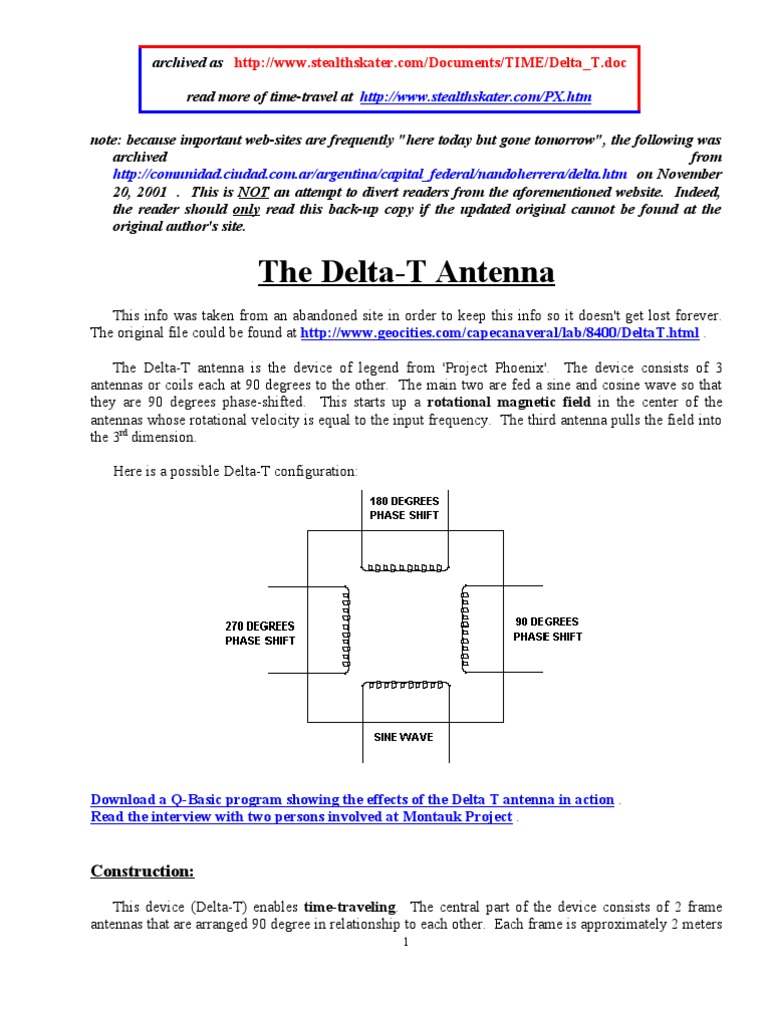 Delta T | PDF | Speed Of Light | Antenna (Radio)