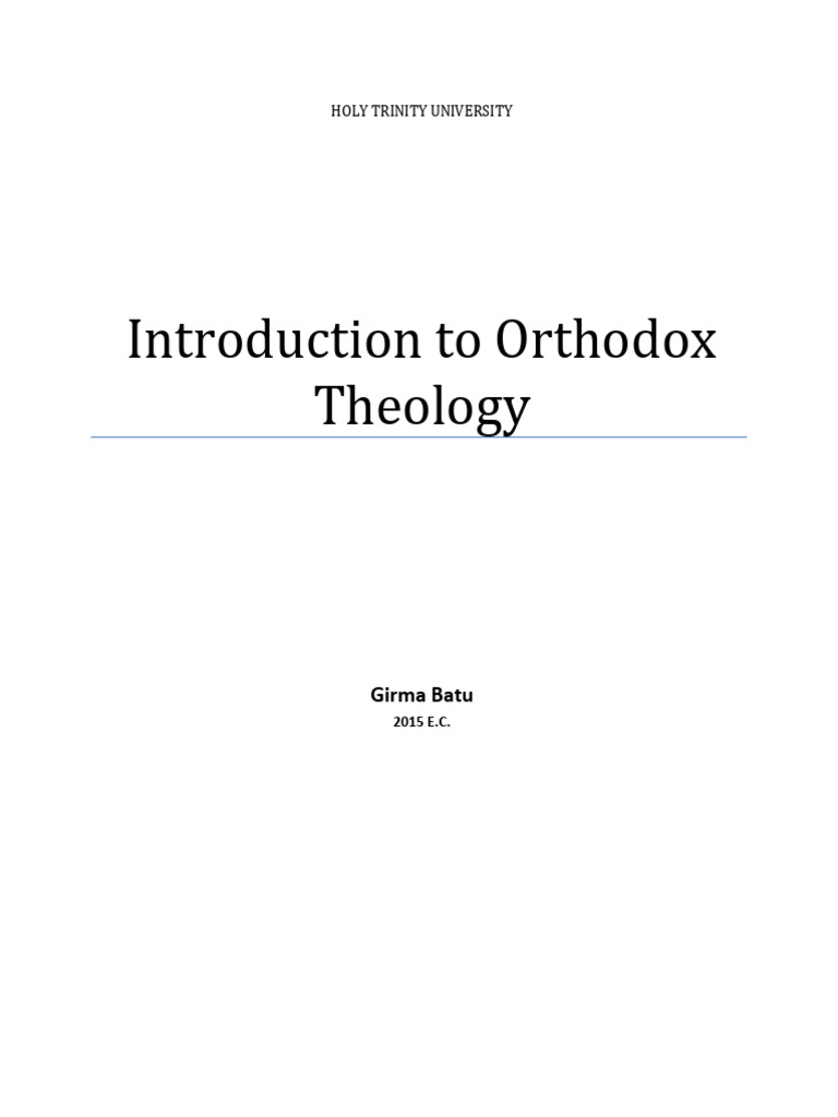 Intro. Ort. Theo - Revised | PDF | Sacred Mysteries | Sacraments