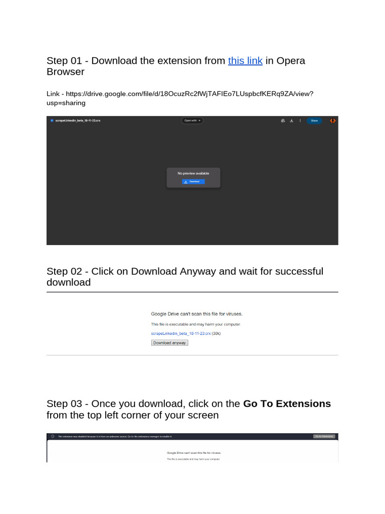 How To Install LinkedIn Extension + Work Update Extension | PDF | Computers | Technology ...