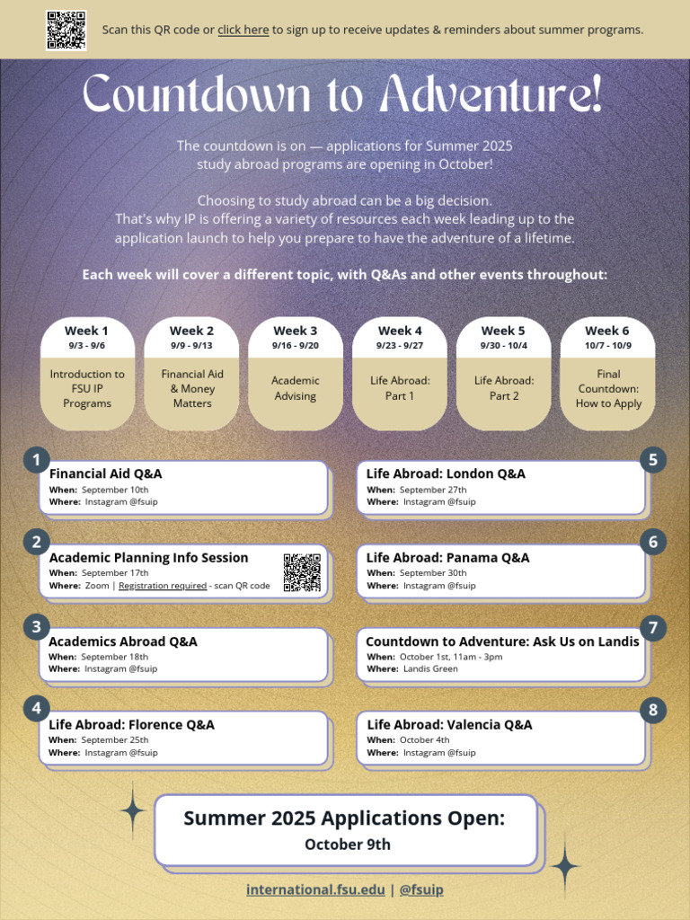 Countdown to Adventure Calendar PDF | PDF