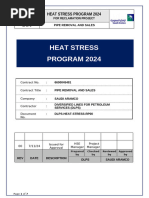 Heat Stress Plan | PDF | Hyperthermia | Dehydration