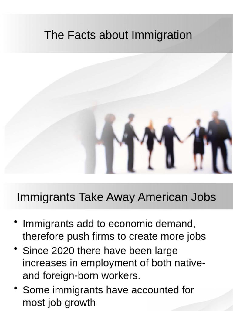 The Facts About Immigration | PDF | Immigration | Illegal Immigration ...