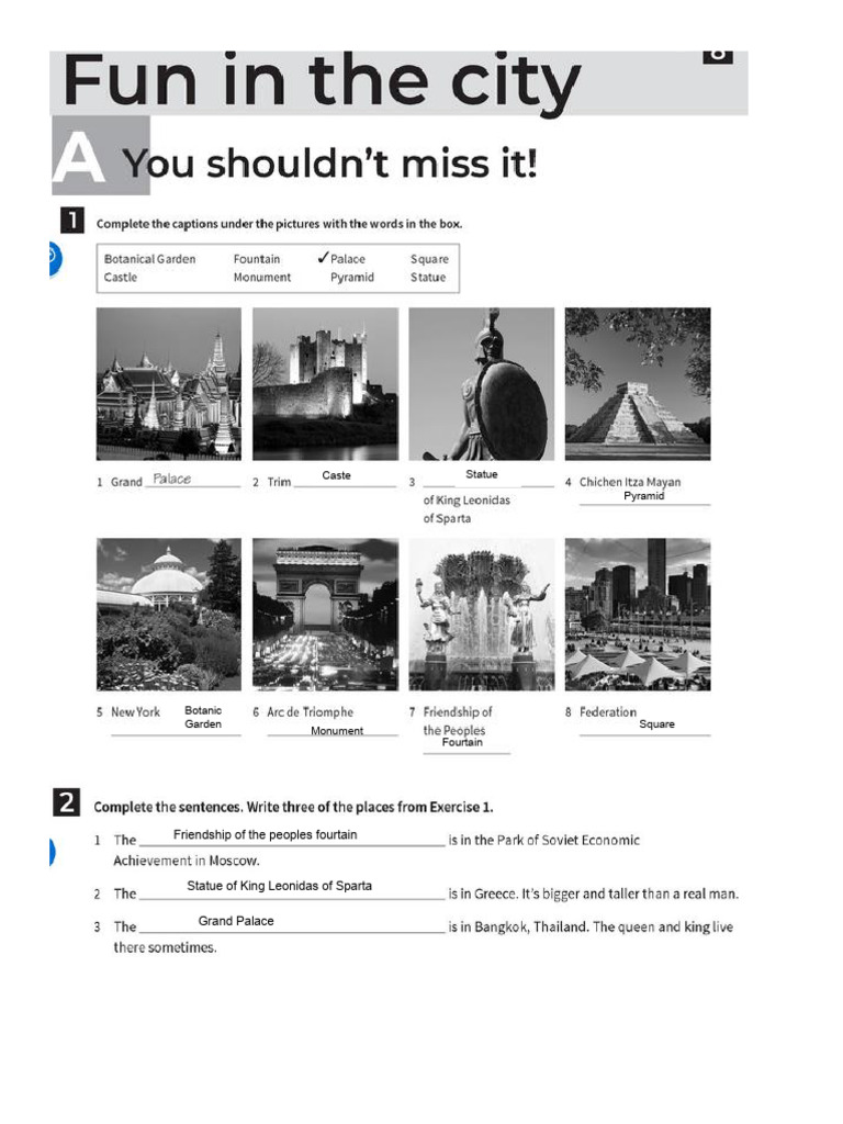 Workbook unit 8 | PDF