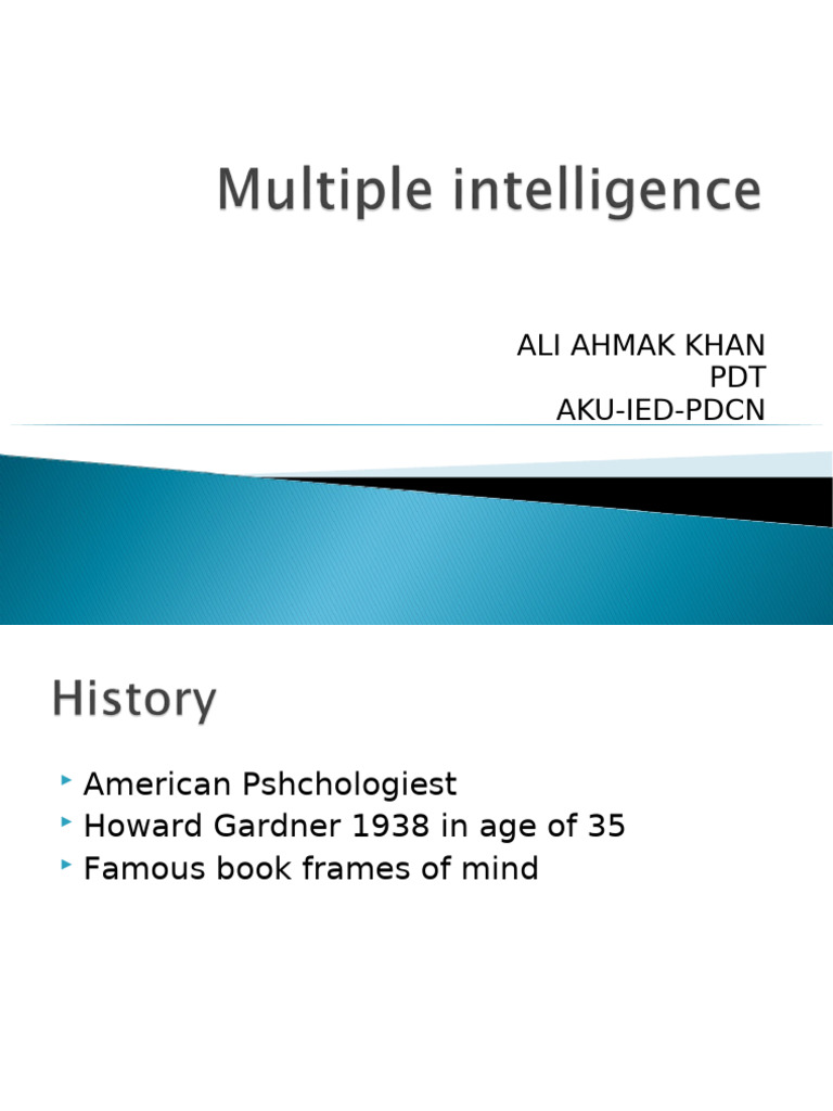 Multiple Intelligence | PDF | Learning | Cognitive Science
