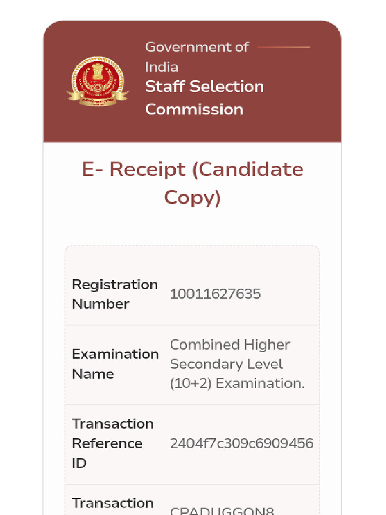 Fee Reciept | PDF