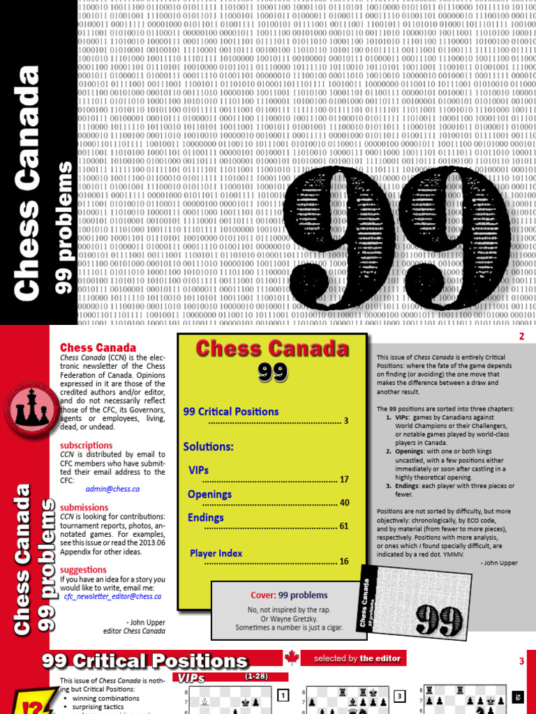 Chess Canada - 99 Problems 2021 | PDF | Chess Openings | Board Games