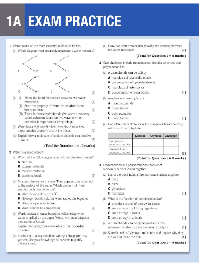 Bio 1a Exam | PDF