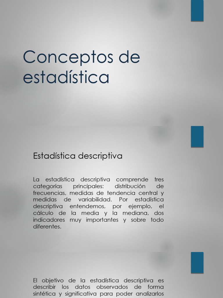 02 Conceptos de estadistica 2 | PDF | Estadísticas | Estadísticas descriptivas