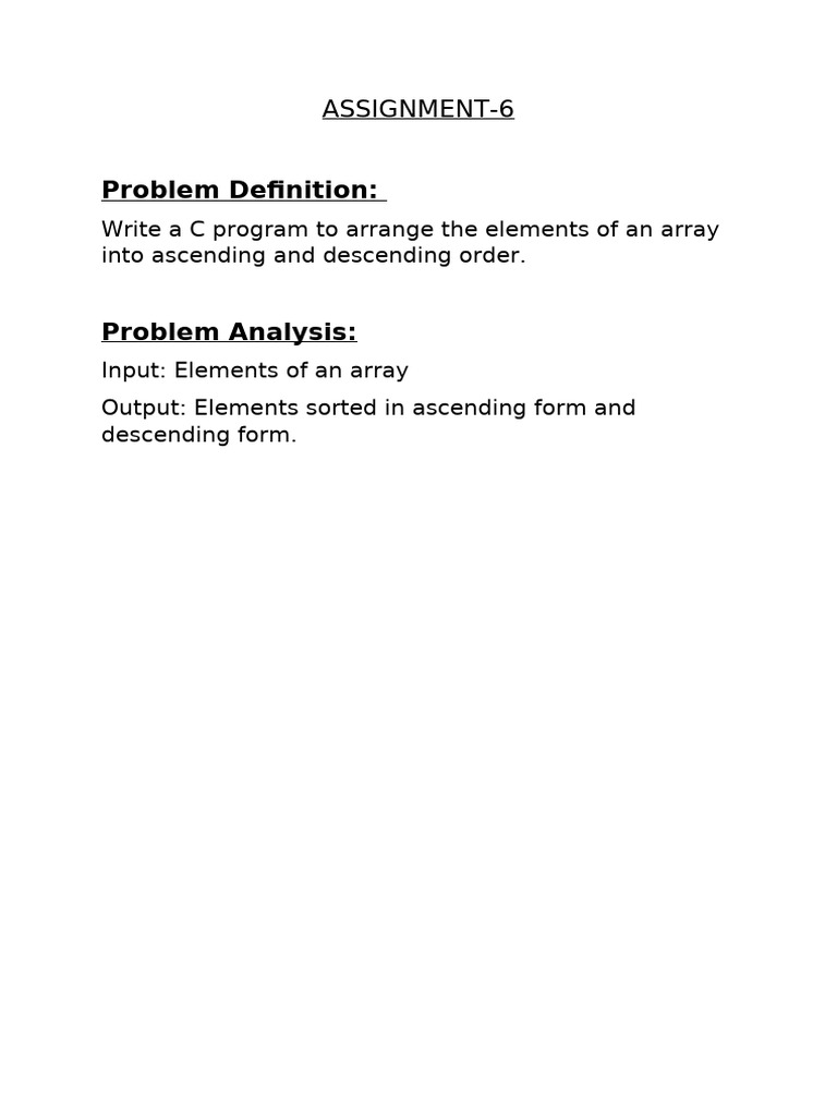 Assignment 6 | PDF | Computers | Technology & Engineering