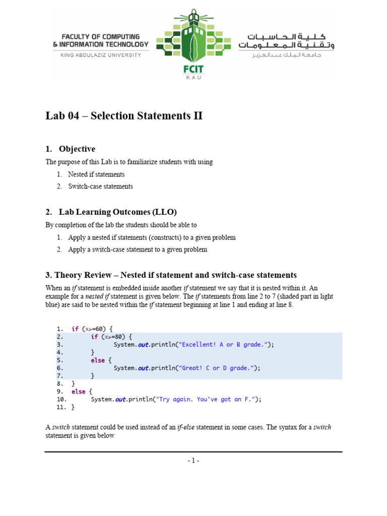 CPCS 202 Lab 4 | PDF | Applied Mathematics | Software Engineering