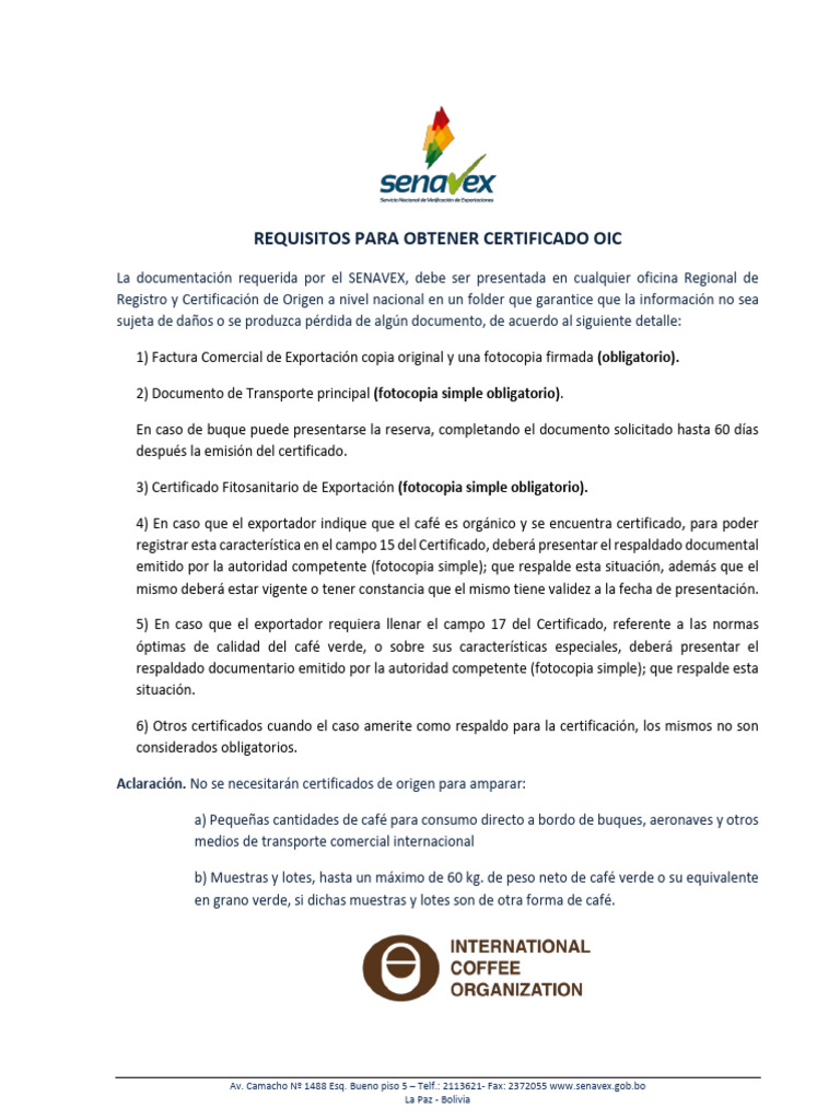 Requisitos Oic | PDF | Negocios