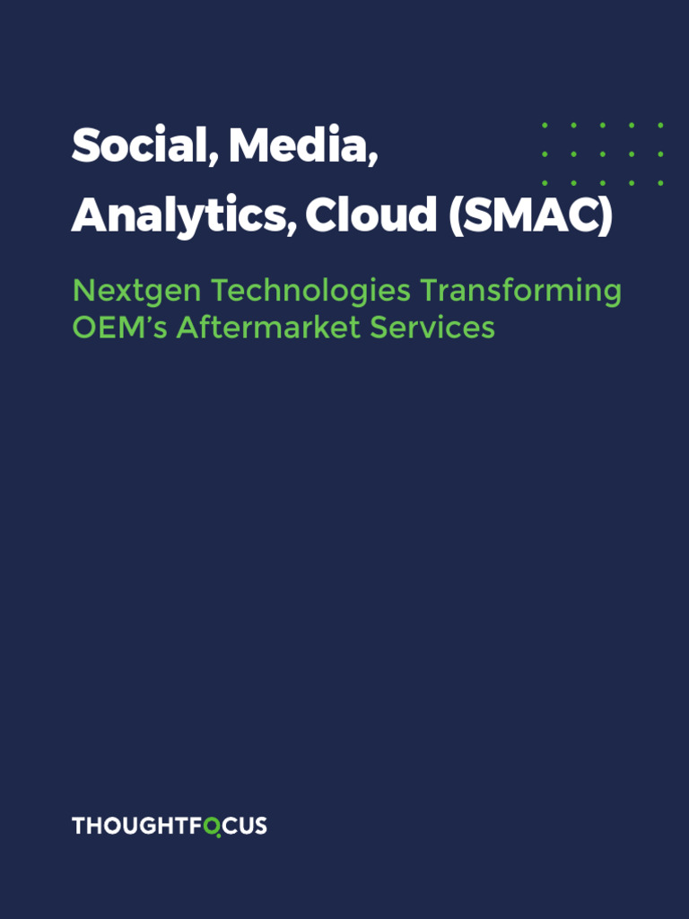 SMAC Transforming Nextgen Technologies | PDF | Profit (Economics) | Enterprise Resource Planning